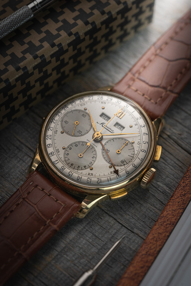 Minerva Triple Calendar Chronograph (c. 1955) – Watchable