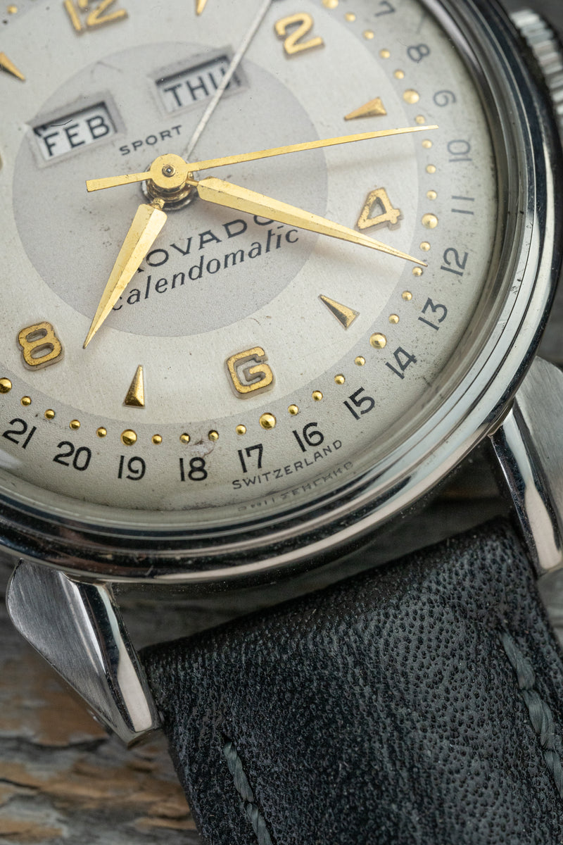Vintage Movado Calendomatic Triple Date, Ref, 16370 (c. 1940's) – Watchable